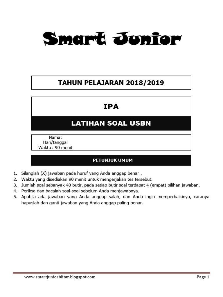 Ipa Siap Usbn 2 | PDF