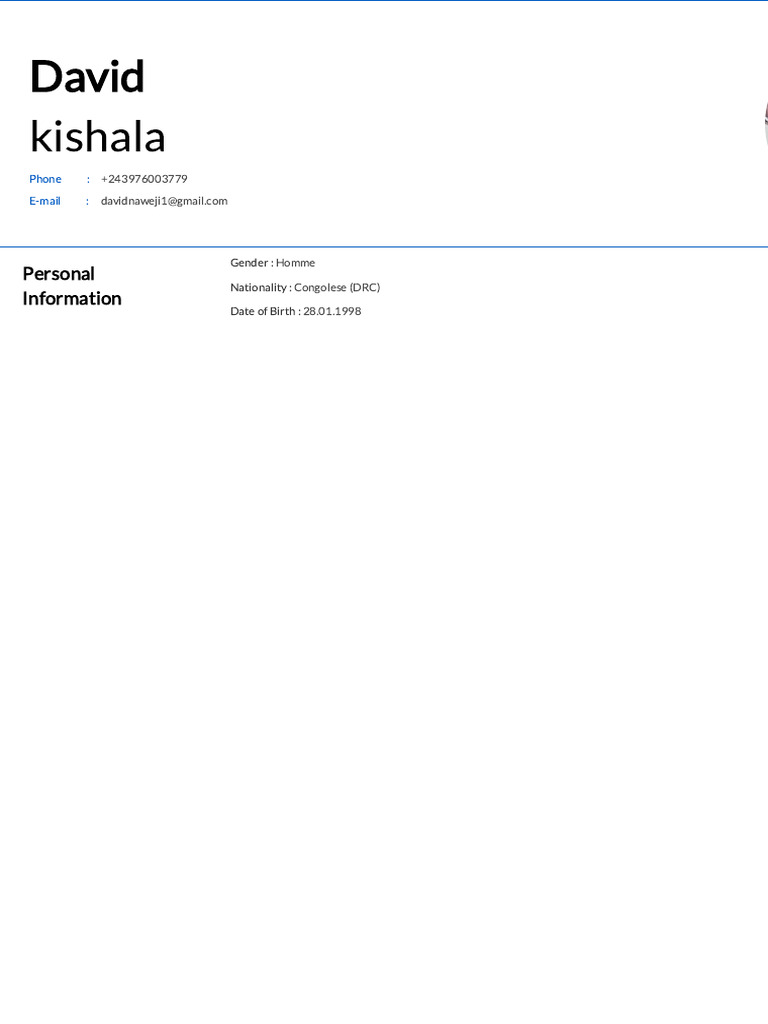 David Resume 195 | PDF