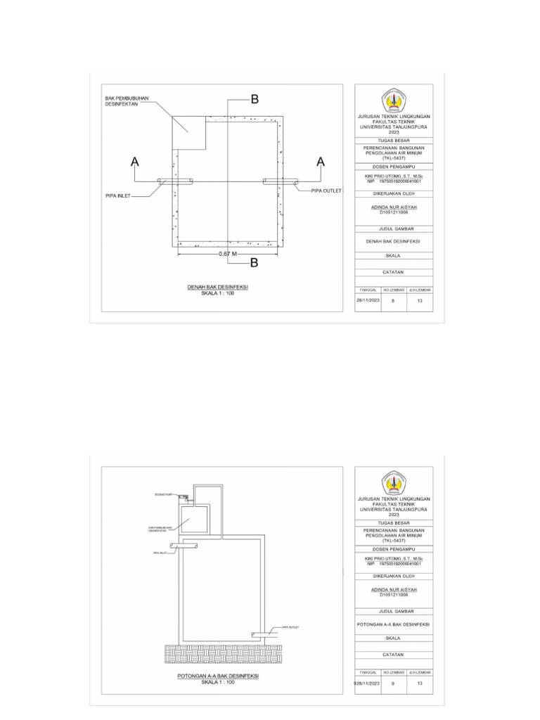 Contoh Gambar Unit Desinfeksi | PDF