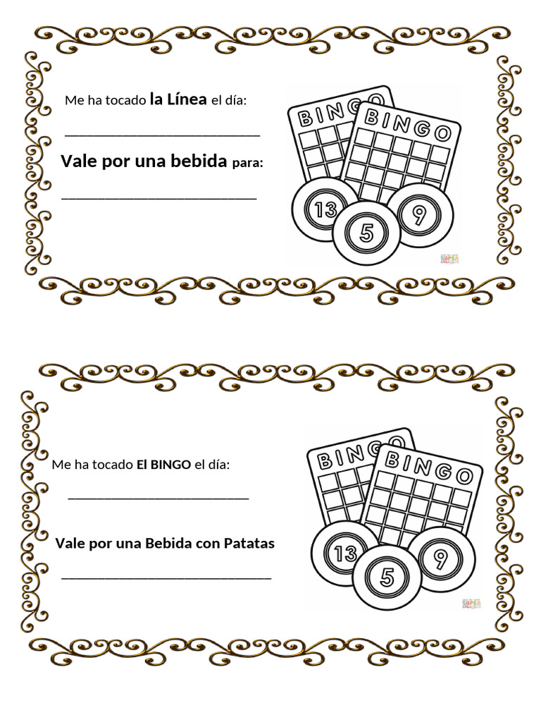 Premios Bingo | PDF