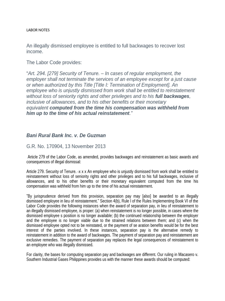 LABOR NOTES | PDF | Employment | Labour Law