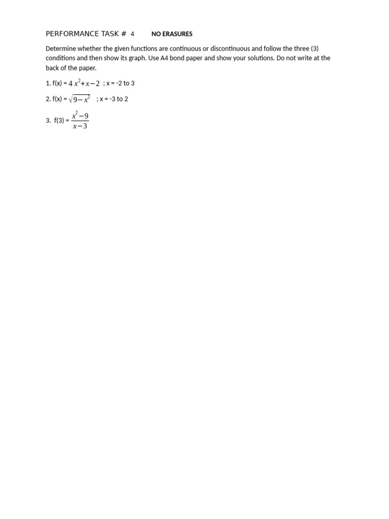 Performance Task 4 | PDF
