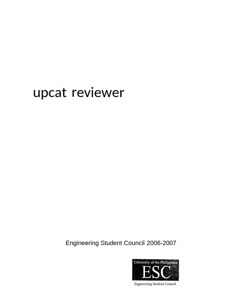 UPCAT Exam Preparation Tips Guide | PDF | Cell (Biology) | Acceleration