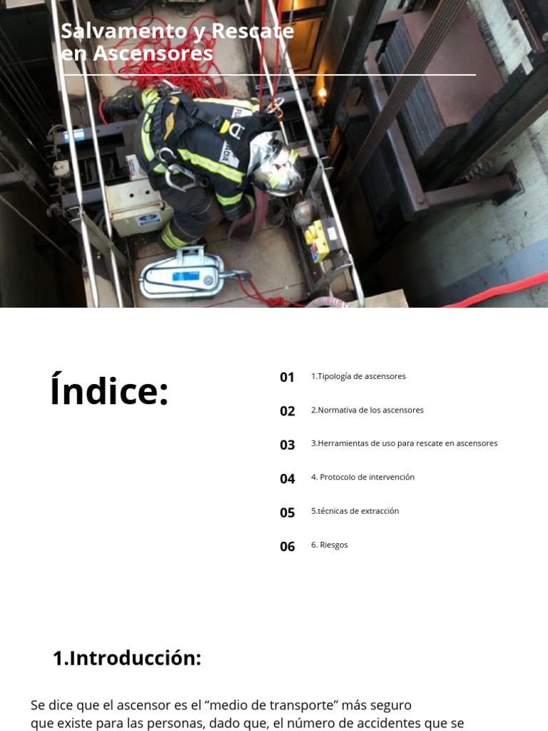 Salvamento y Rescate en Ascensores | PDF | Ascensor | Cambiar