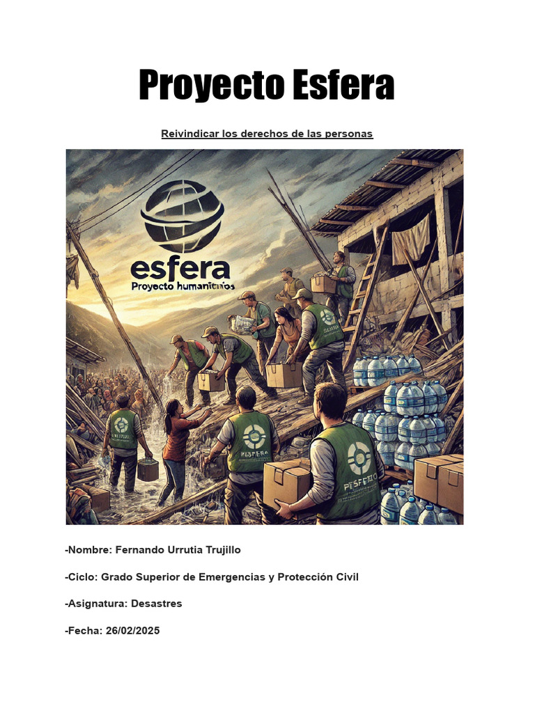 Proyecto Esfera | PDF | Organización no gubernamental | Movimiento ...