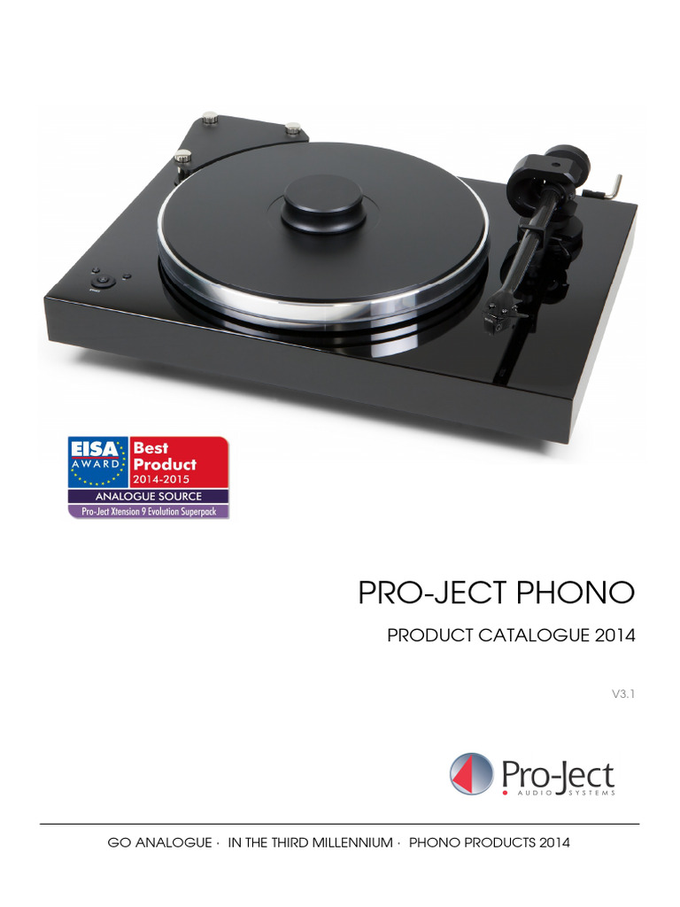 PJ Phono Catalogue 2014 EN 190814v3.1 | PDF | Audio Engineering | Sound Production