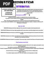 Atributos - Runarcana RPG | PDF | Jogos de RPG | Inteligência