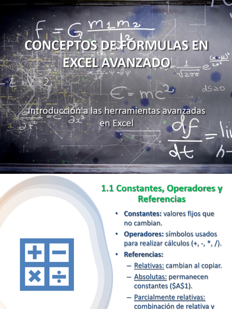 02 Conceptos - de - Formulas - Excel - Avanzado | PDF
