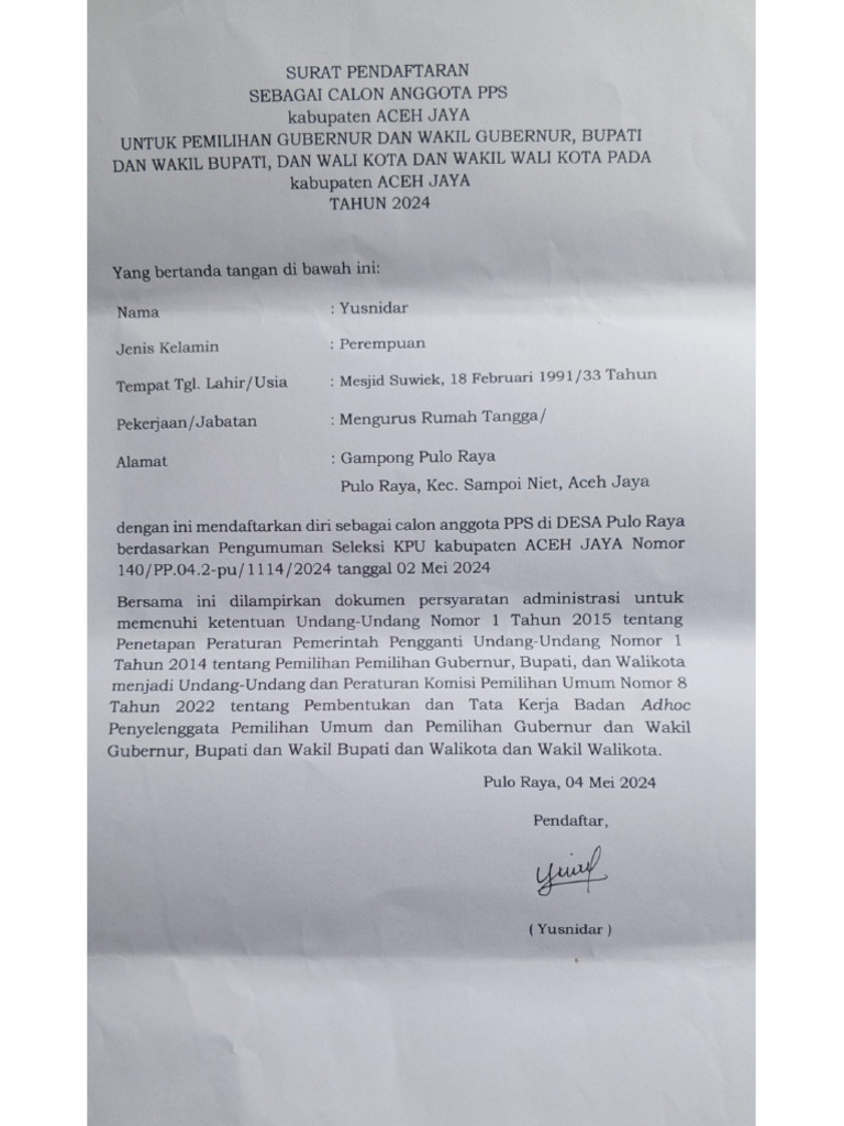 Surat Pen Daft A Ran | PDF