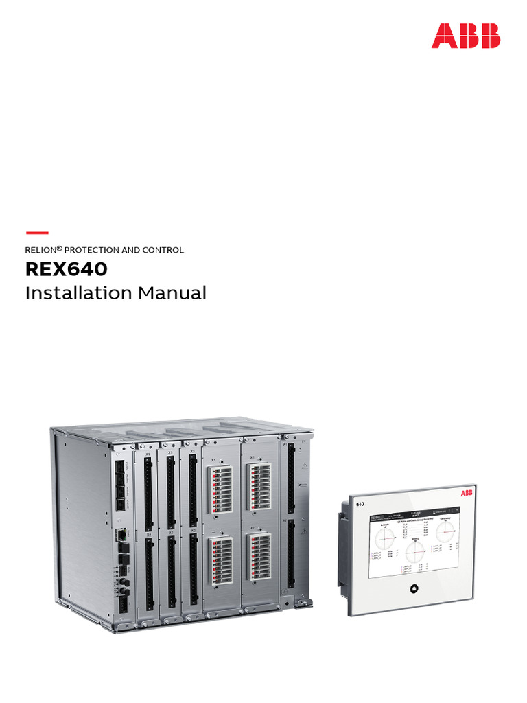 REX640 Instalare | PDF | Electromagnetic Compatibility | Relay
