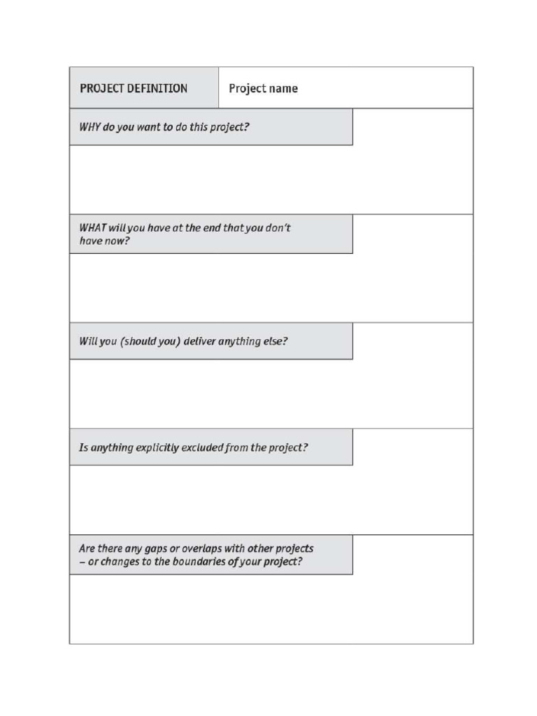 Assignment - PROJECT DEFINITION | PDF