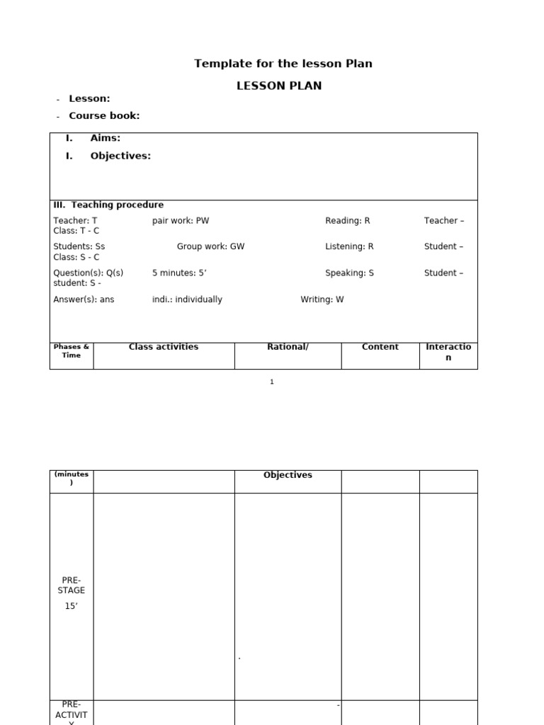 Speaking Skill (Lesson Plan) | PDF