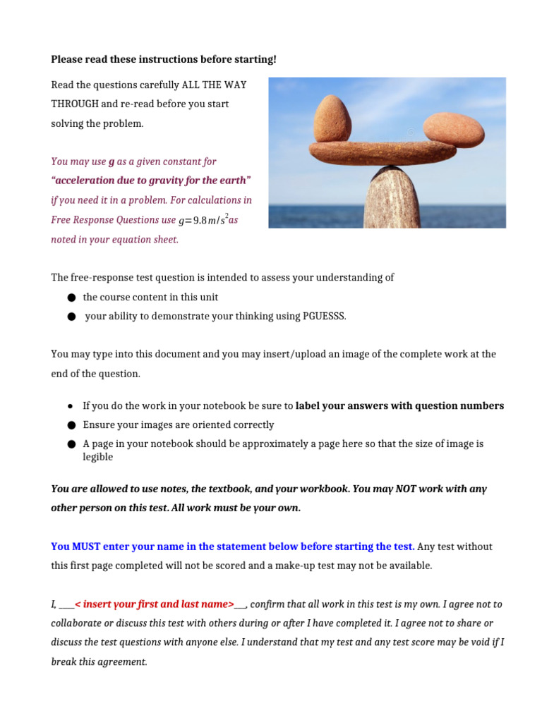 Yinkai Xu - Rotational Motion FRQ Test Per 6 ET - 6397871 | PDF | Force ...