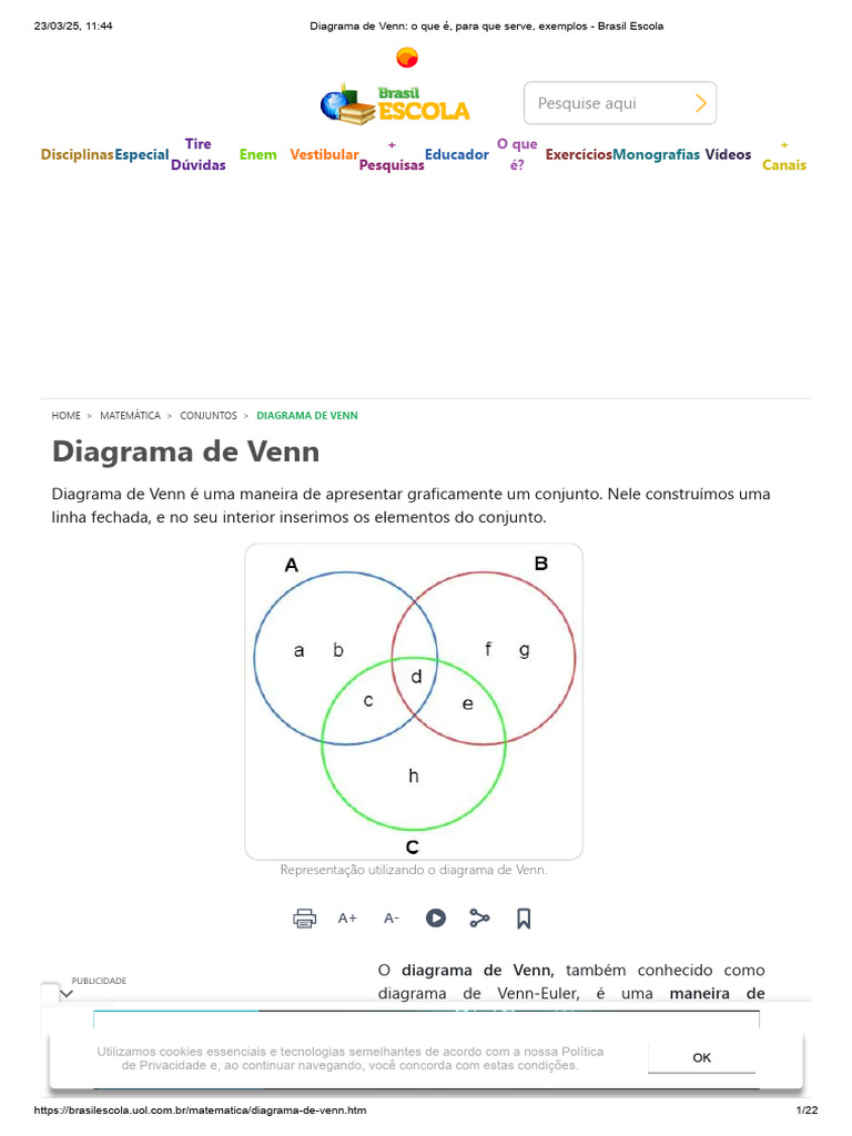 Diagrama de Venn_ o que é, para que serve, exemplos - Brasil Escola ...
