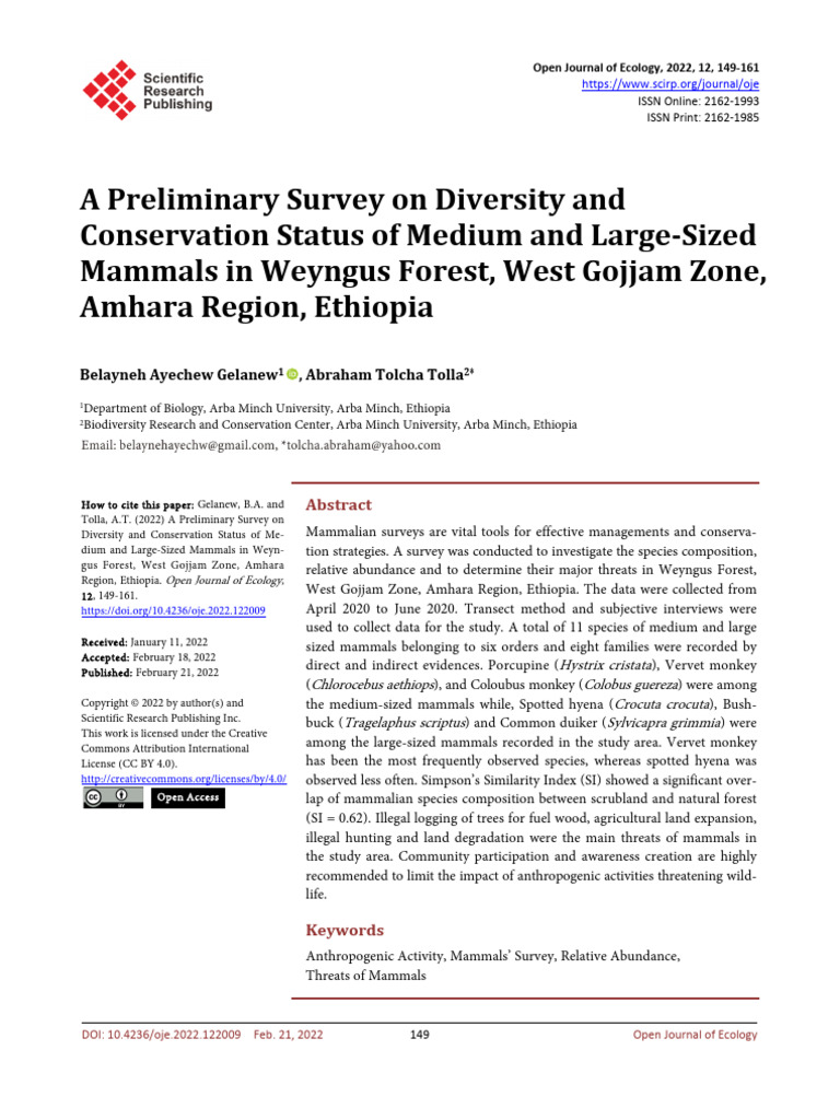 Journal Club - Paper Review 1 - Reference Paper | PDF | Conservation ...