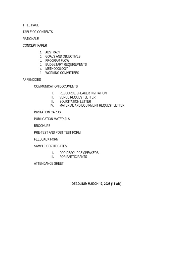 Seminar Written Output Format 1 | PDF