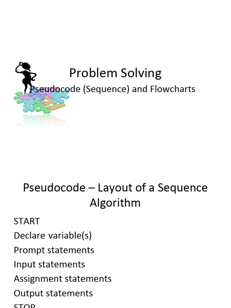 Problem Solving - Sequence and Flowcharts | PDF