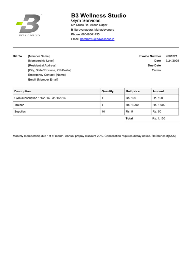 Sample PDF To Invoice | PDF