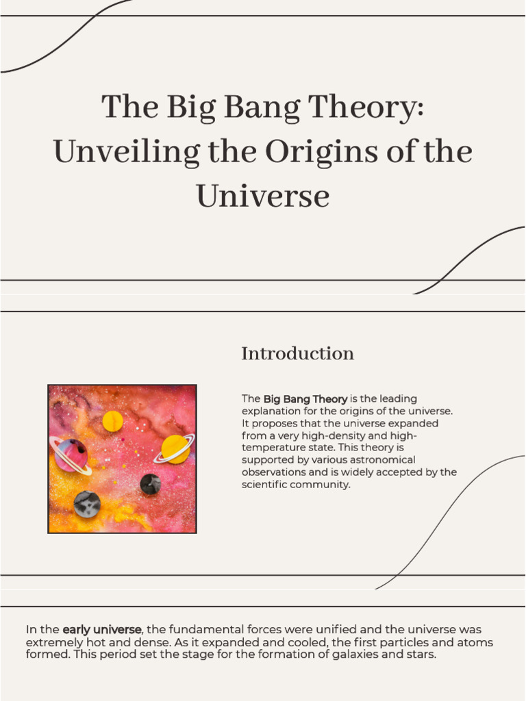 Wepik The Big Bang Theory Unveiling The Origins of The Universe ...