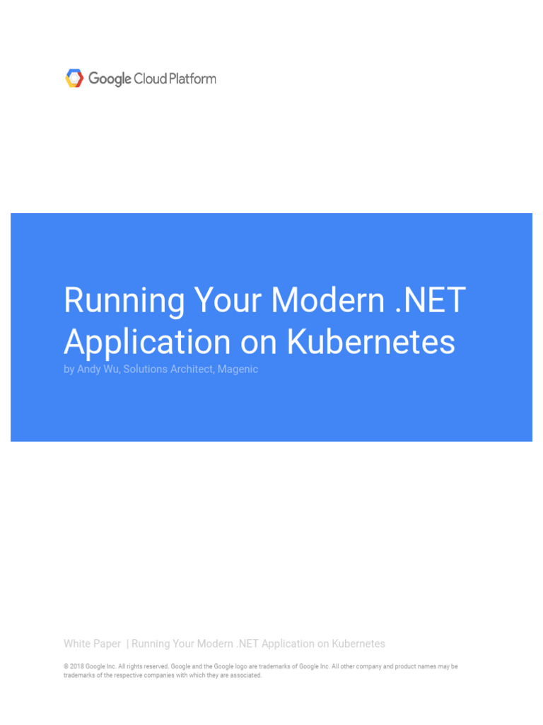 Modern .NET Apps on Kubernetes | PDF | Cloud Computing | Computer Cluster