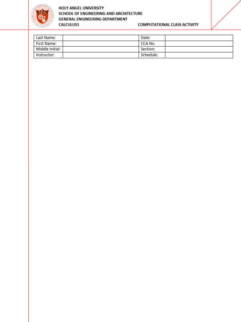 CALC1 Computational Class Activity Template | PDF