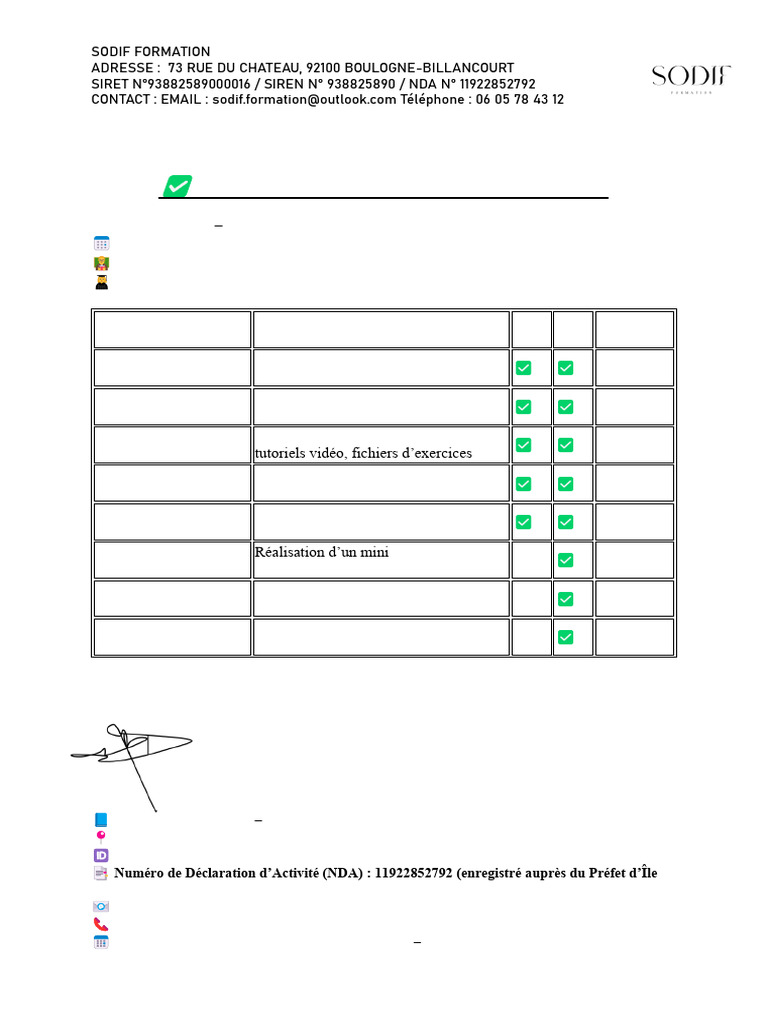 Formation Excel à Boulogne-Billancourt | PDF