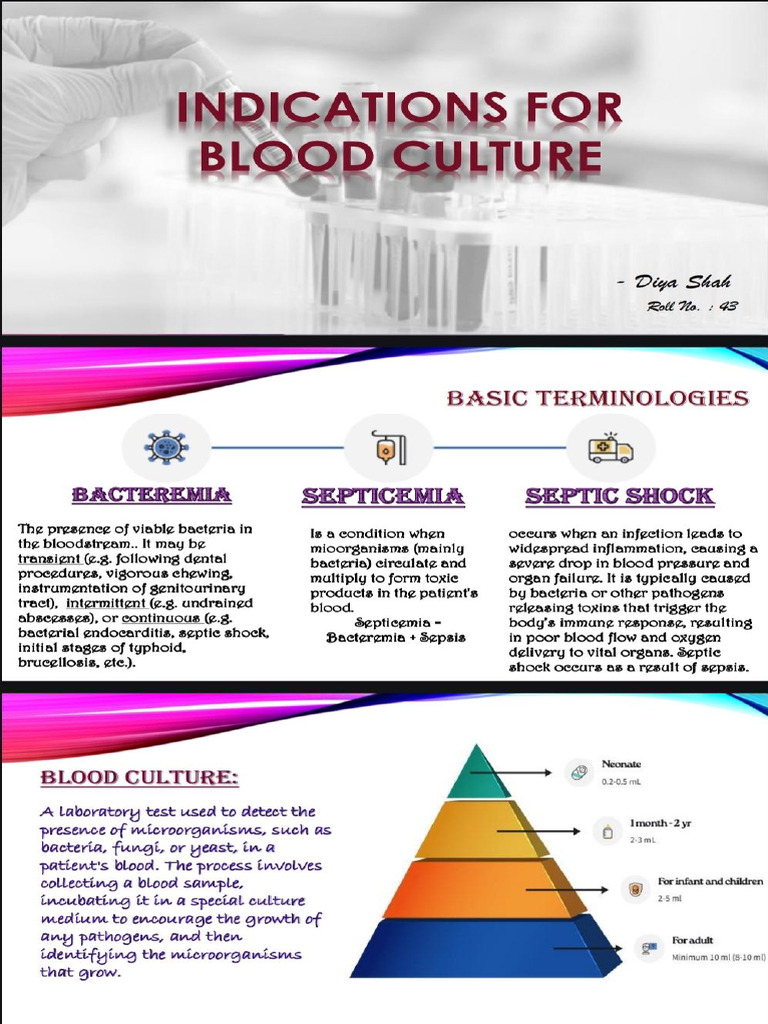 Blood Culture Indications and Timing | PDF | Sepsis | Immunology
