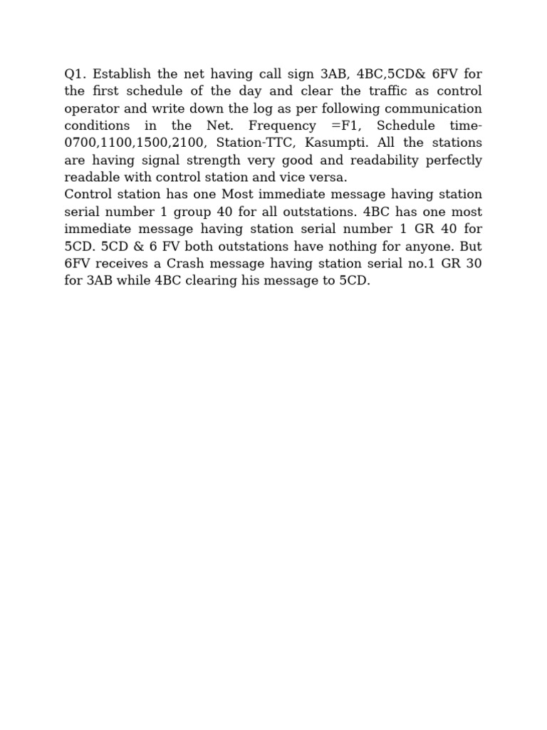 Radio Log | PDF