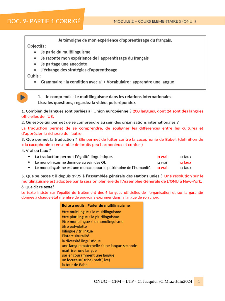 Avantages du Multilinguisme en OI | PDF | Multilinguisme | Langue française