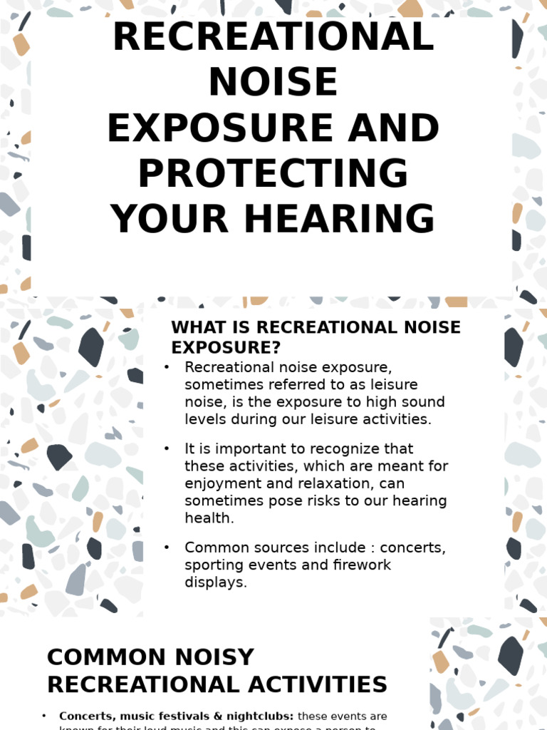 Recreational Noise Exposure | PDF | Hearing Loss | Noise