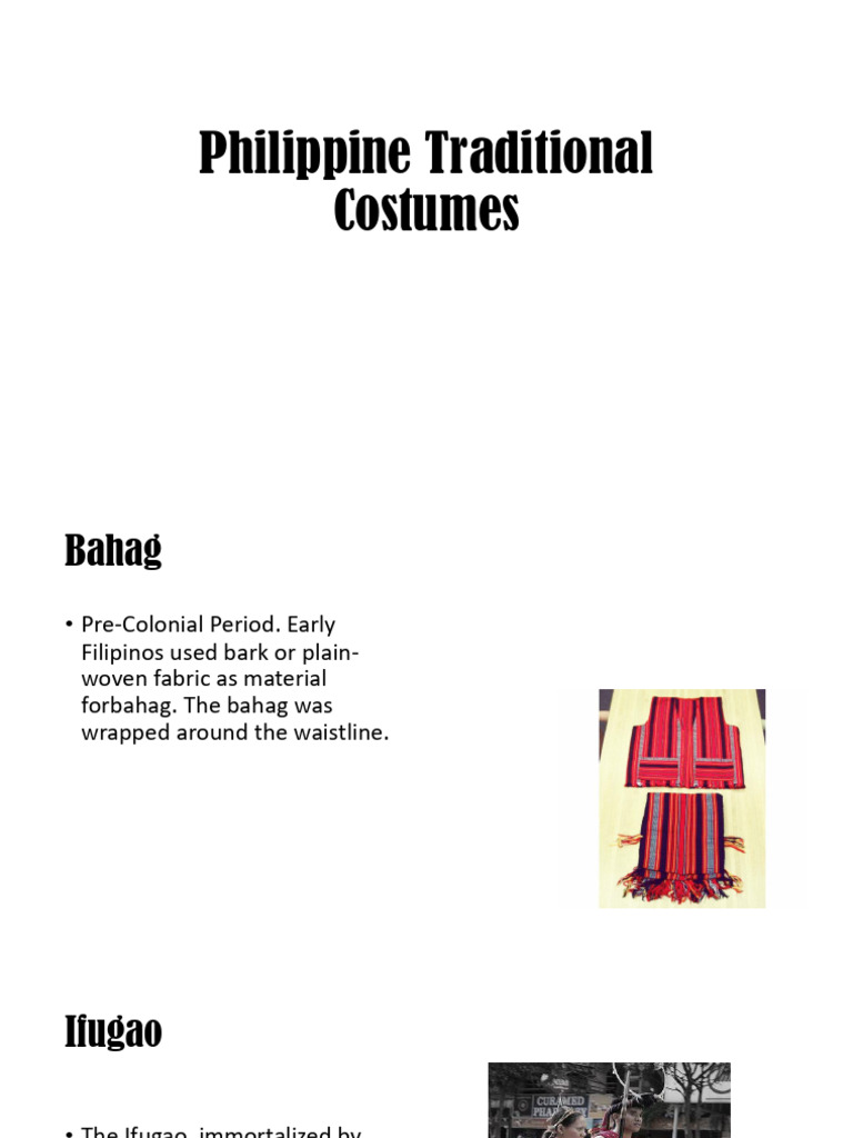 Philippine Traditional Costumes | PDF | Clothing | Philippines