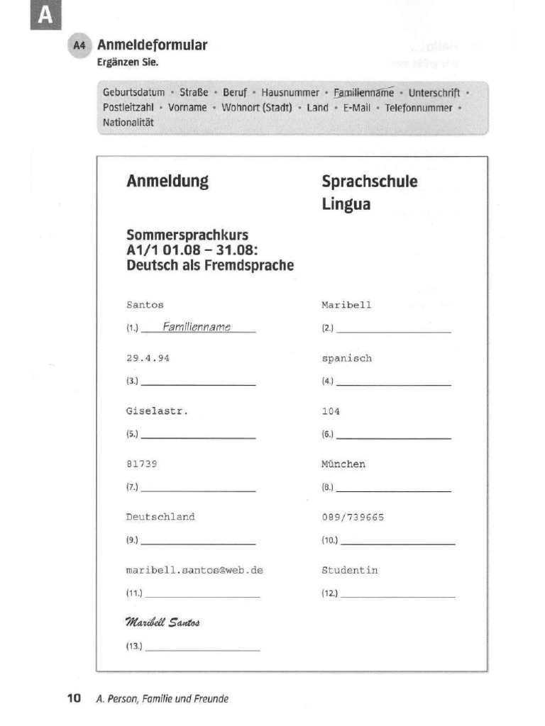 Anmeldeformular | PDF