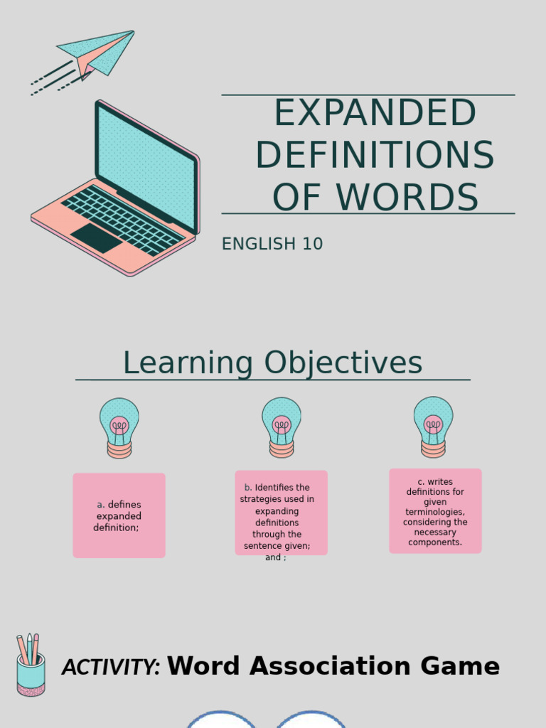 Week 3 Ppt Expanded Definitions | PDF | Definition | Nature