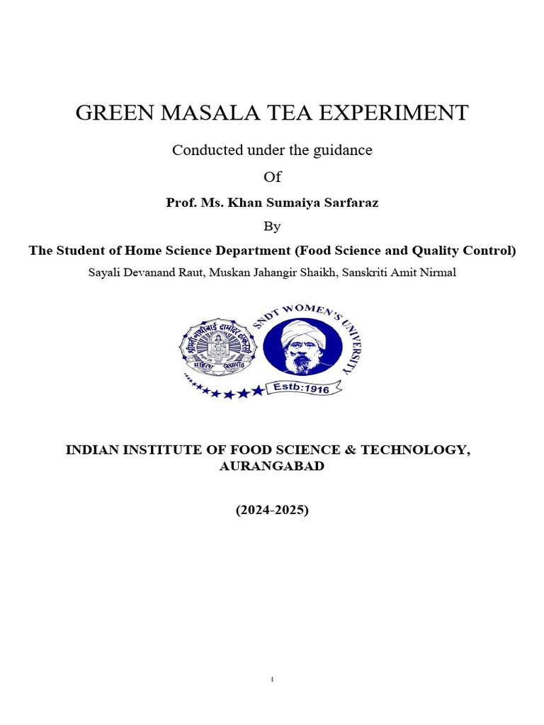 Health Benefits of Green Masala Tea | PDF | Tea | Dieting