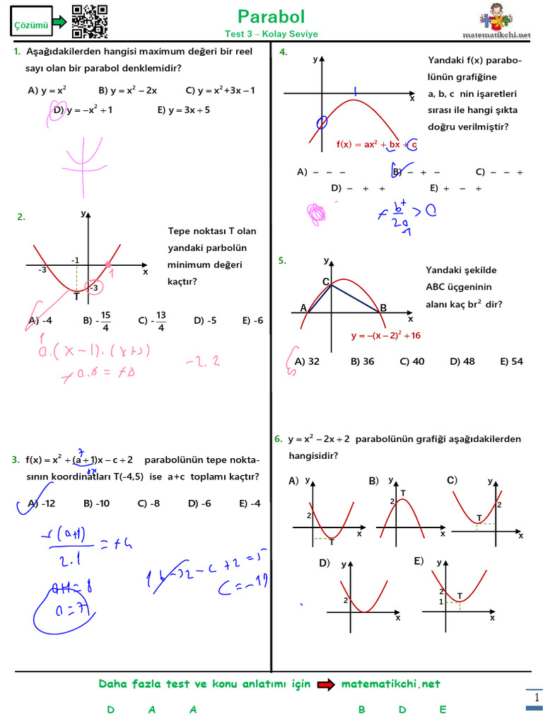 Parabol Test 3 K | PDF
