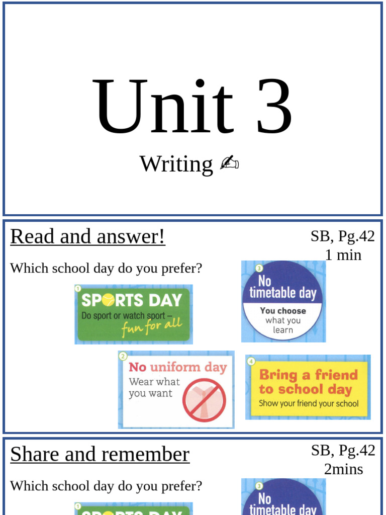 Unit 3 Writing by TR MAI | PDF