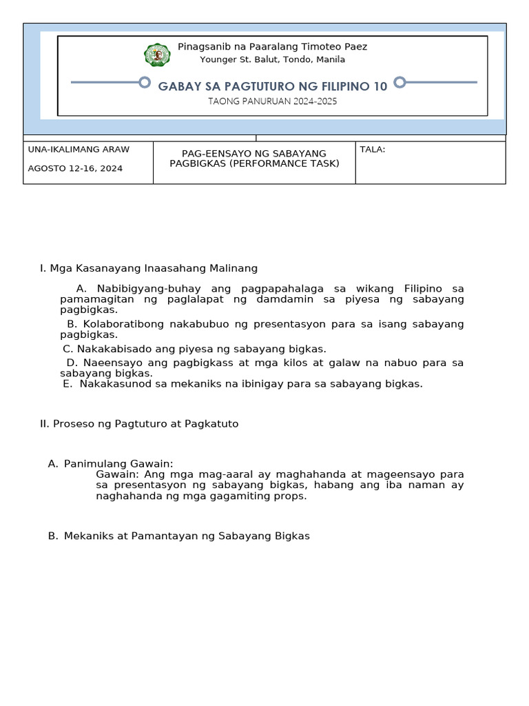 1st QTR - Week 3 | PDF