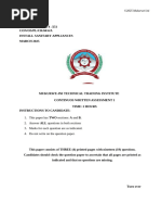 Plumbing Level 5 Assessment Guide | PDF | Sanitation | Bathroom