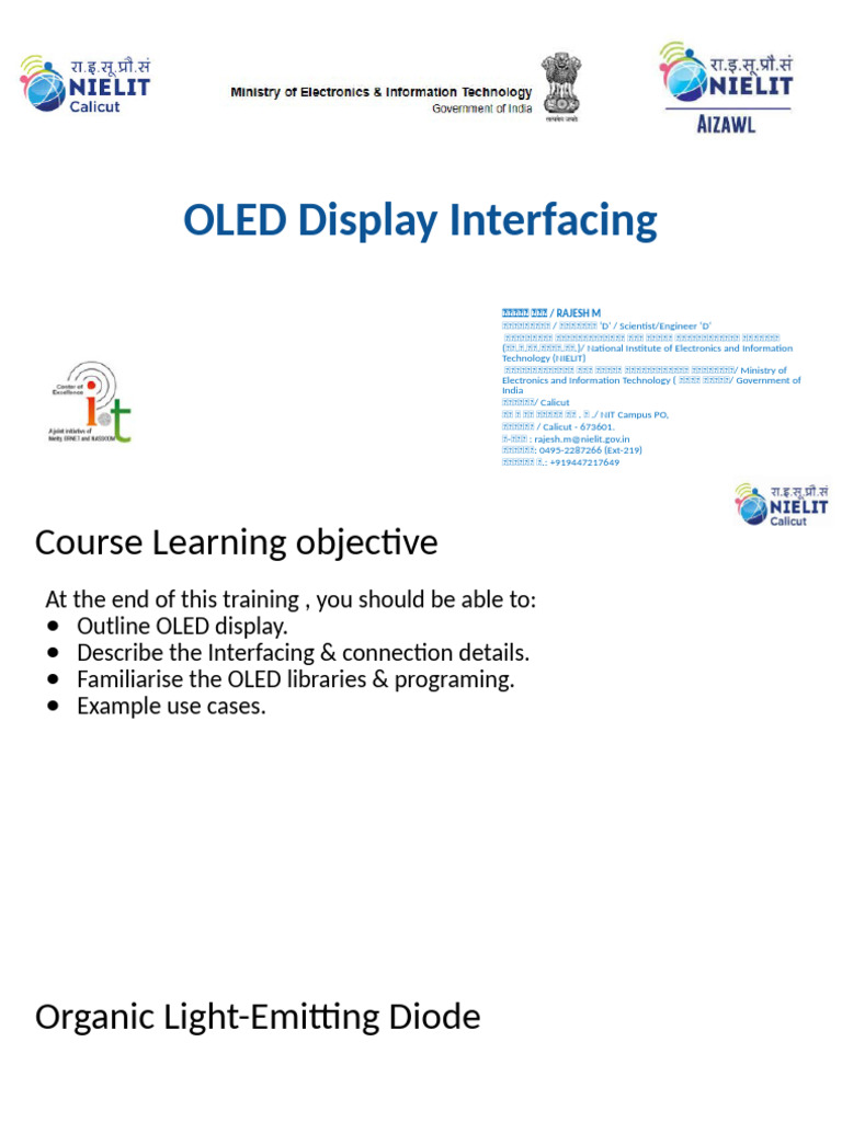 Day2-Interfacing OLED | PDF | Oled | Computer Engineering