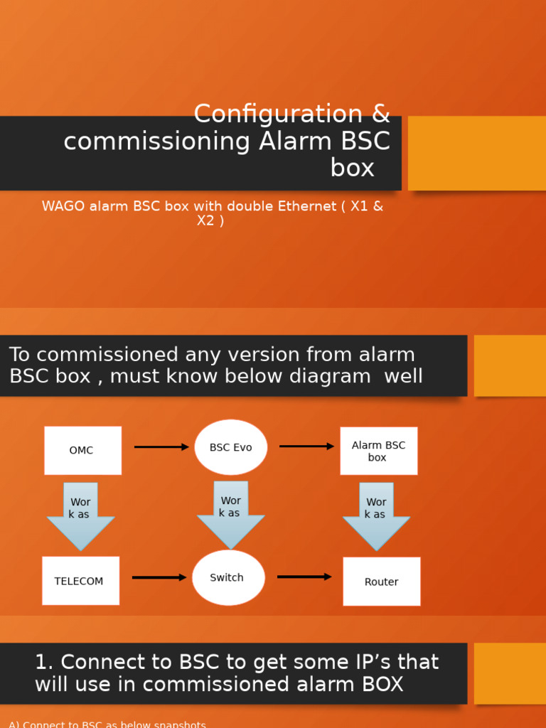 Configuration & Commissioning Alarm BSC Box | PDF | Networking ...