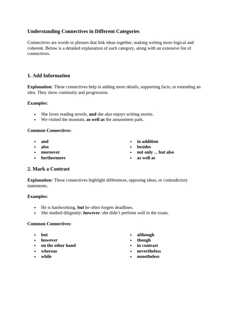 Understanding Connectives in Different Categories | PDF | Epistemology