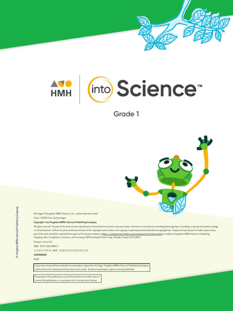 HMH Into Science Grade 1 | PDF