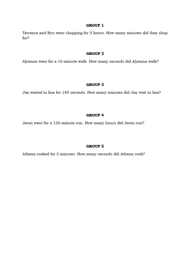 Application Problem Solving | PDF