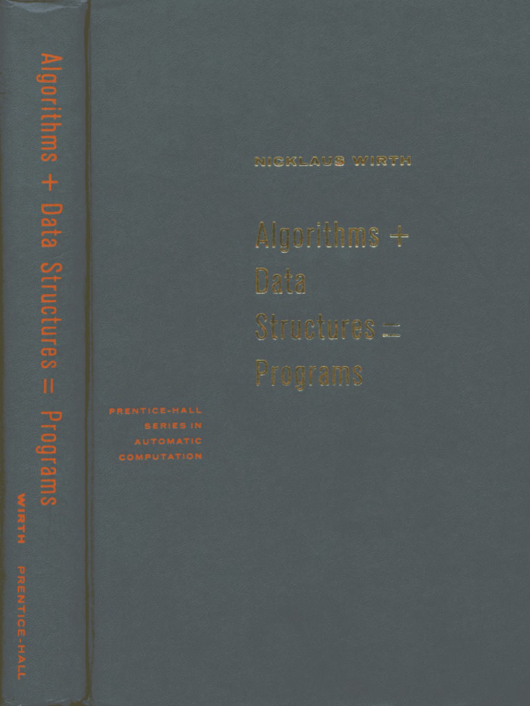 (Prentice-Hall Series in Automatic Computation) Niklaus Wirth - Algorithms + Data Structures ...