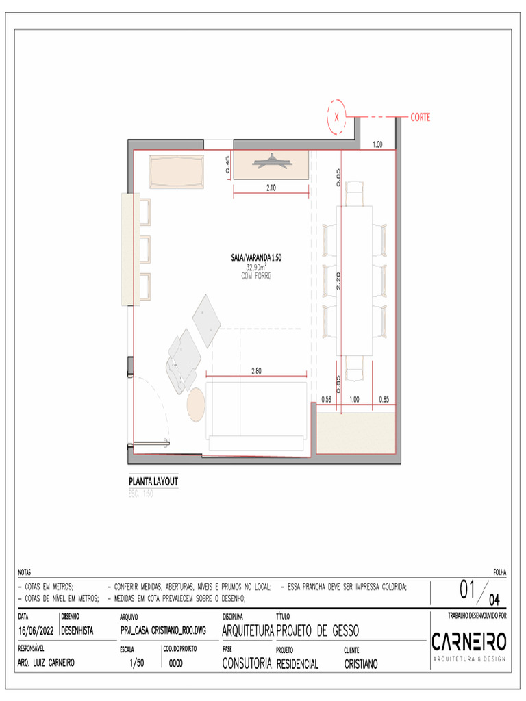 Prj_layout e Gesso_r00 | PDF