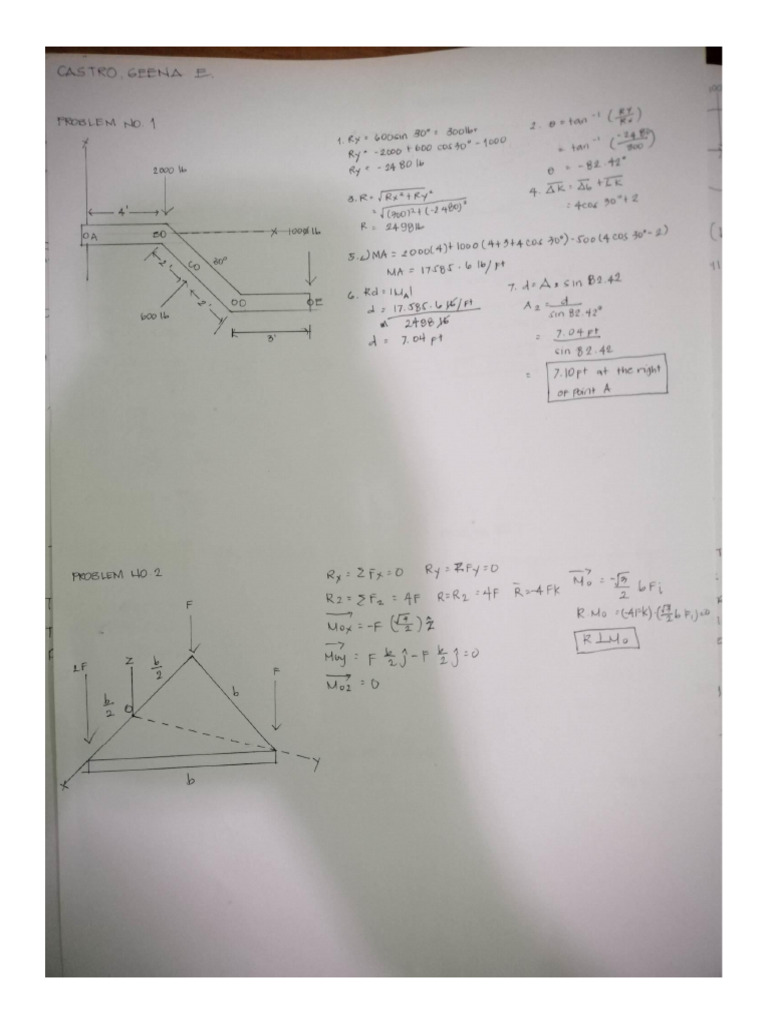 MECHANICS OF RIGID BODIES QUESTION ANSWER | PDF