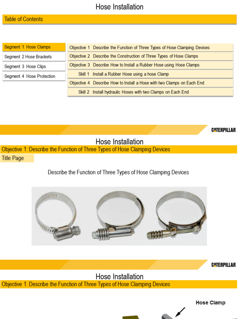 Hose Clamp Installation Guide | PDF | Screw | Nut (Hardware)