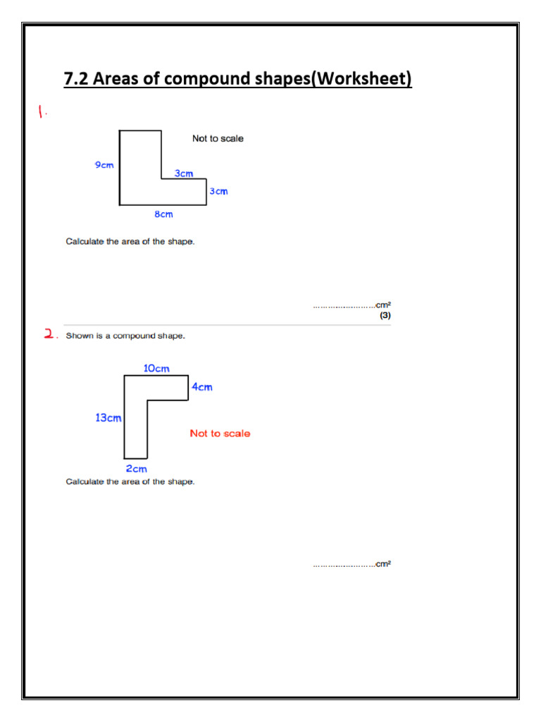 7.2 Area of Compound Shapes | PDF