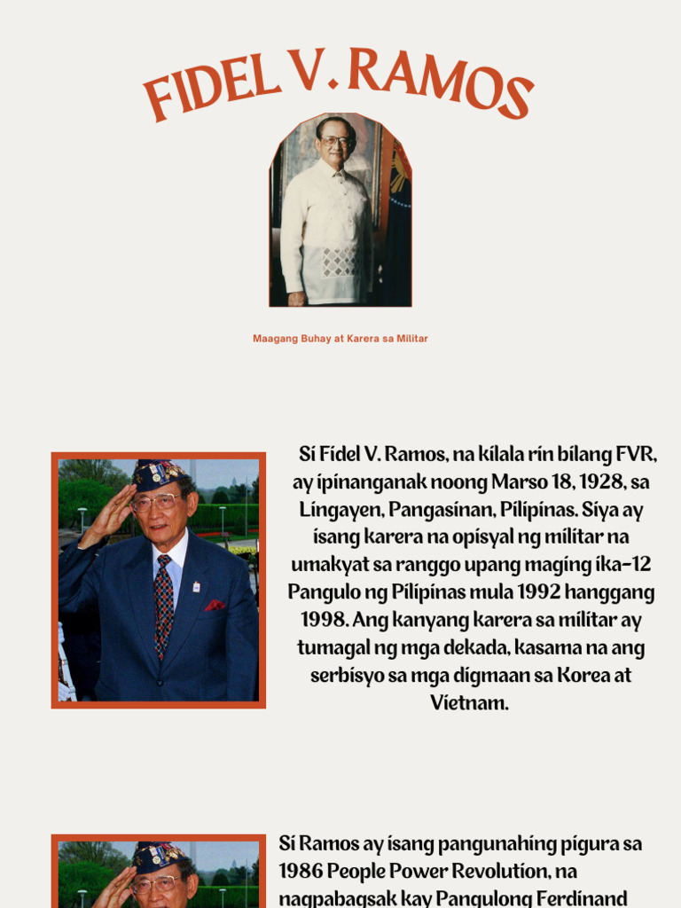 Fidel V. Ramos-Group 1 | PDF