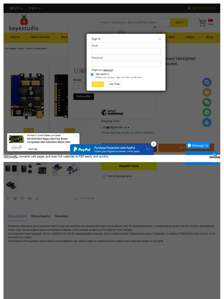 Https - WWW - Keyestudio - Com - Products - Keyestudio Uno r3 Development Board tb6612fng Motor ...